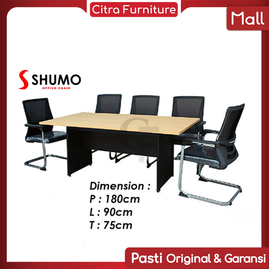 Jual [ SHUMO ] Meja Meeting Besar 180 x 90 cm | Meja Rapat Kantor ...