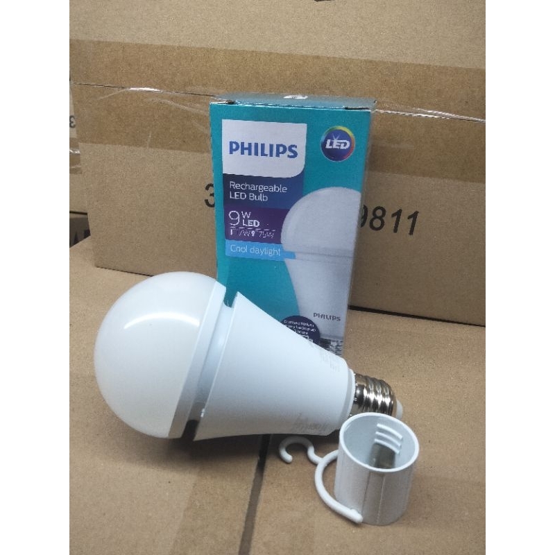 Jual Lampu LED Bohlam Emergency Darurat 9Watt Philips | Shopee Indonesia