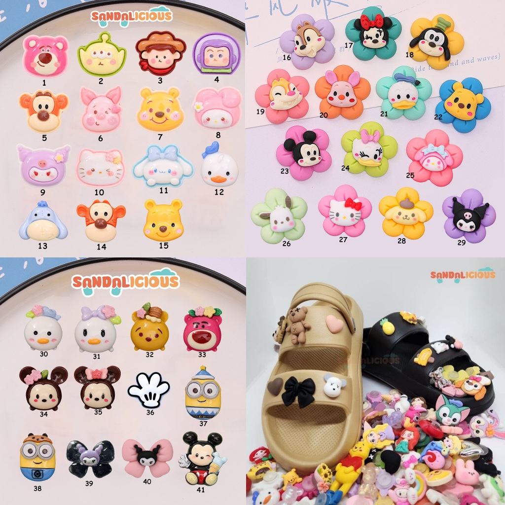Jual (G) Jibbitz Charm Aksesoris Sandal Baim Karakter Disney - Pin ...