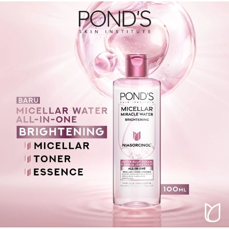 Jual Ponds Vitamin Micellar Water Brightening Rose 100ml | Shopee Indonesia