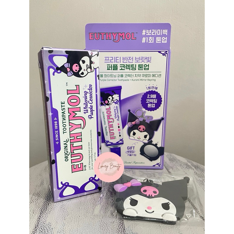 Jual [READY] EUTHYMOL X KUROMI WHITENING TOOTHPASTE FREE KUROMI ...