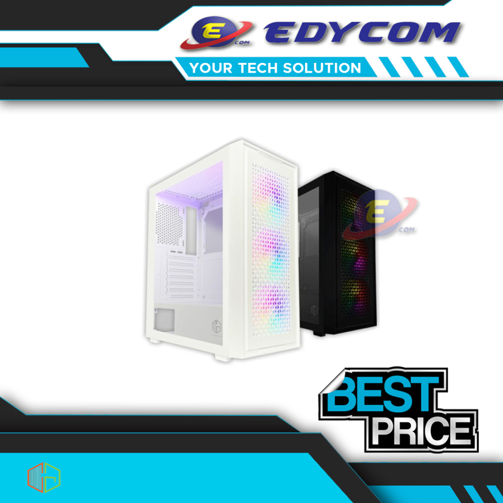 Jual CASE CUBE GAMING STARK - ATX - SIDE TEMPERED GLASS FRONT MESH ...