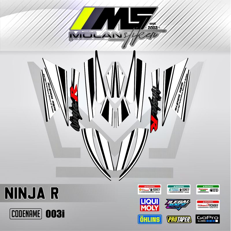 Jual Decal Sticker Striping Variasi Ninja R 2015 Limited Edition Ninja ...
