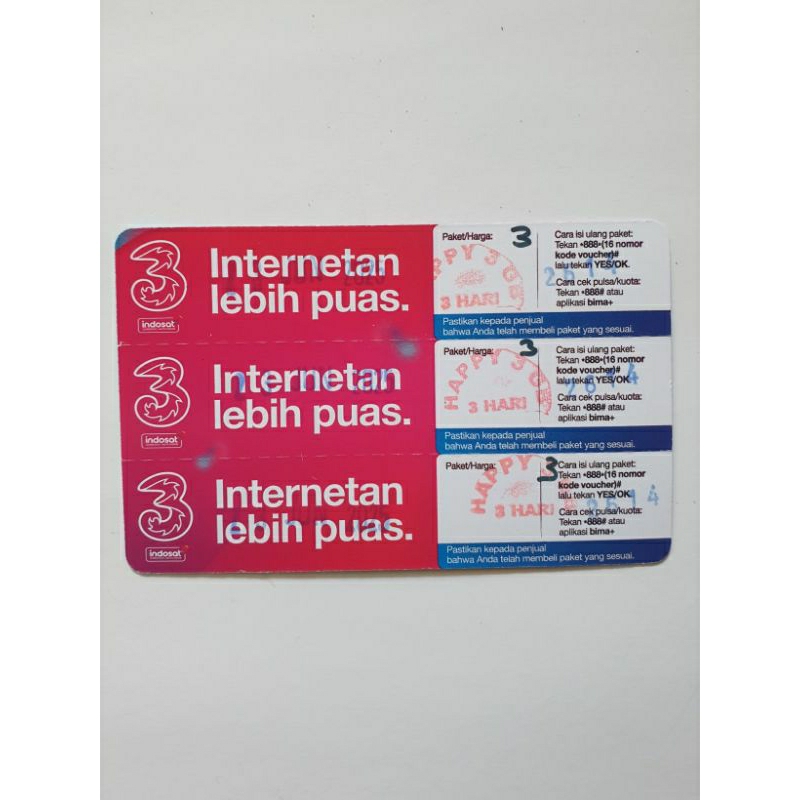 Jual Tri Happy 1,5gb Jabodetabek Area | Shopee Indonesia