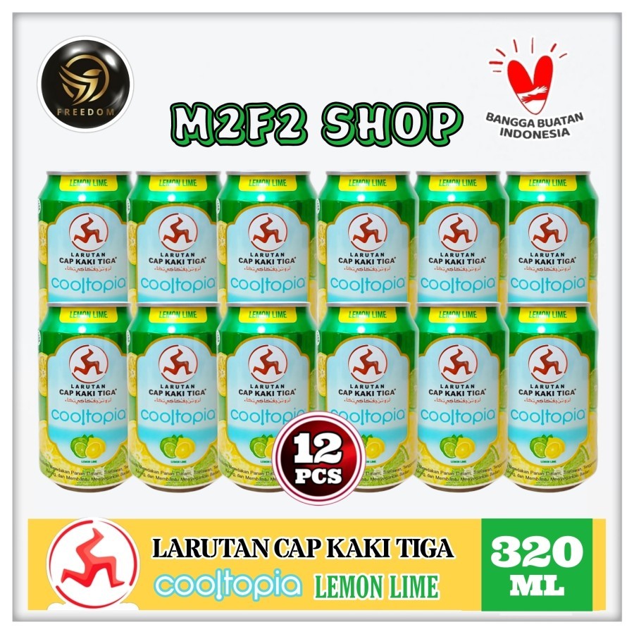 Jual Larutan Penyegar Cap Kaki Tiga Cooltopia Lemon Lime Can | Jeruk Nipis Kaleng - 320 ml ...
