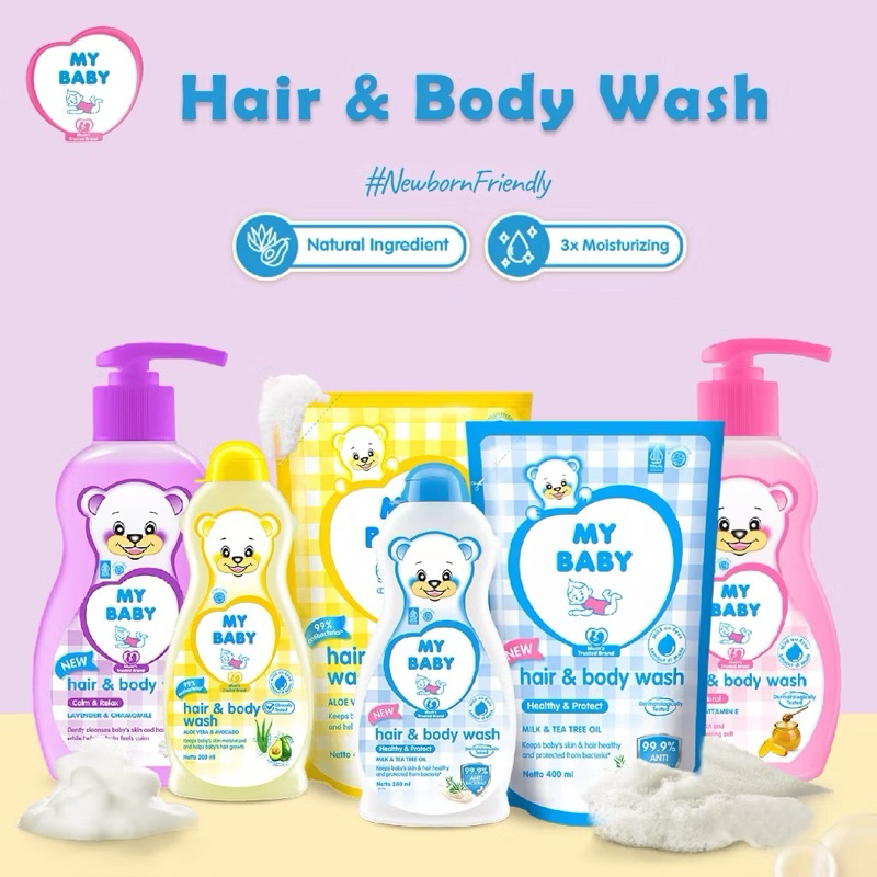 Jual MY BABY - Baby Soap | Shampoo | Hair & Body Wash | Milk Bath | Hair Lotion | Shopee Indonesia