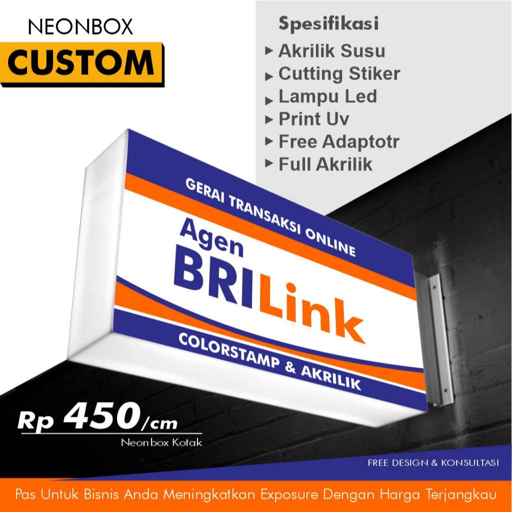 Jual NEONBOX CUSTOM FULL AKRILIK INDOOR / OUTDOOR | Shopee Indonesia