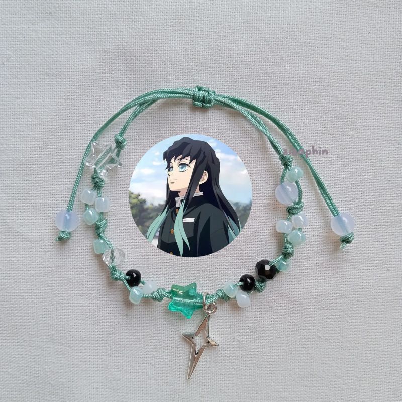 Jual Demon Slayer (Versi 2) Inspired Bracelet | Giyuu Gyomei Obanai ...