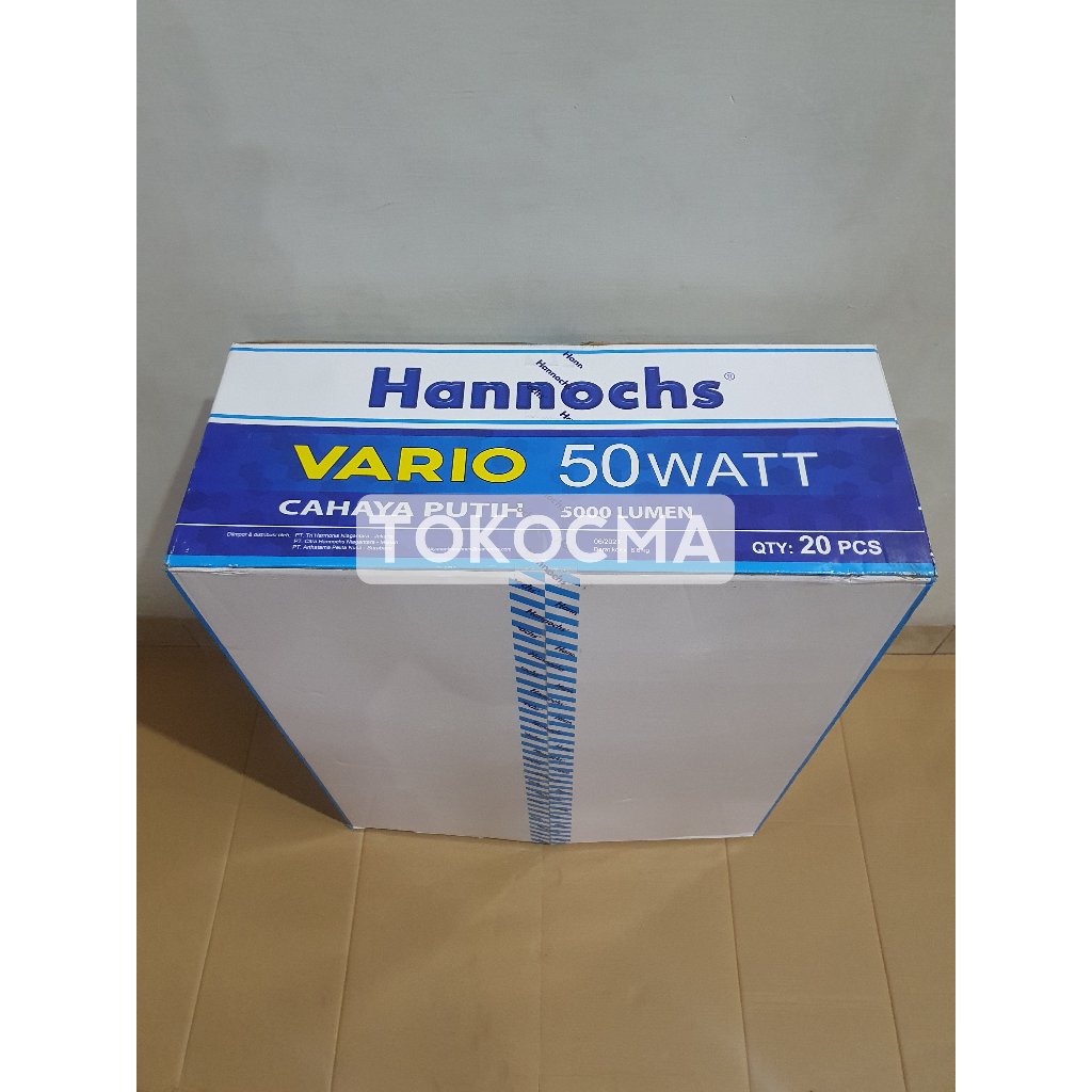Jual Lampu LED Bohlam Vario 50w 50watt Hannochs Cahaya Putih 1 DUS 20Pcs | Shopee Indonesia