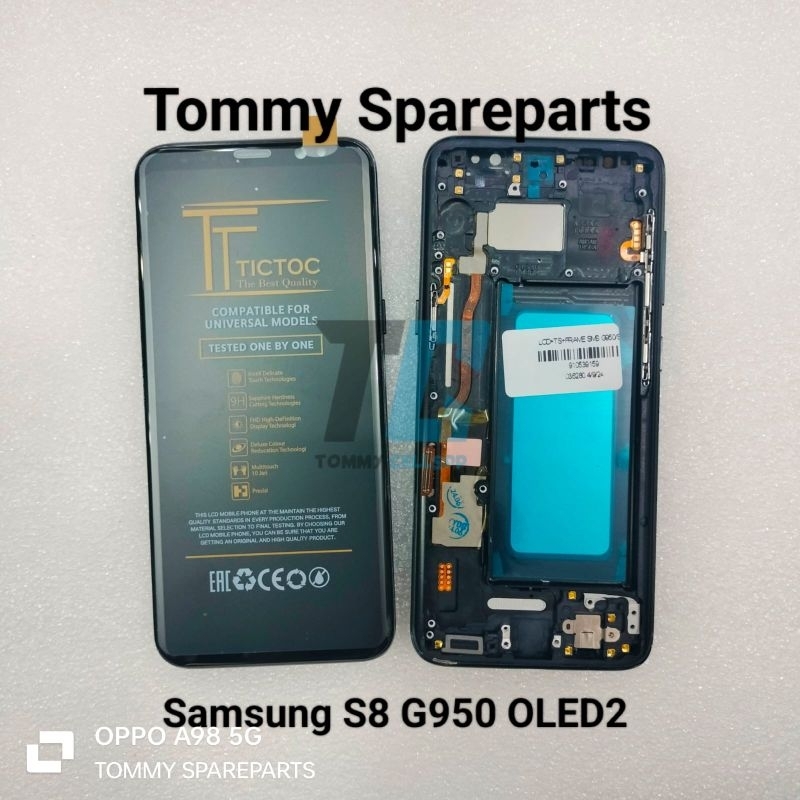 Jual LCD TOUCHSCREEN PLUS FRAME SAMSUNG GALAXY S8 G950 G950F OLED2 ...