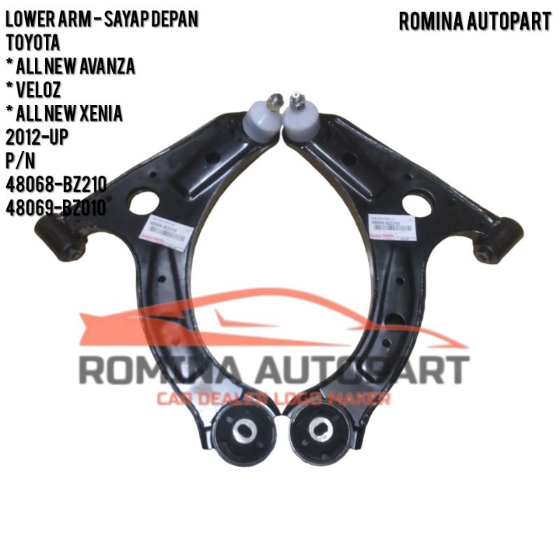 Jual LOWER ARM ASSY SAYAP DEPAN TOYOTA ALL NEW AVANZA XENIA VELOZ 2012 ...