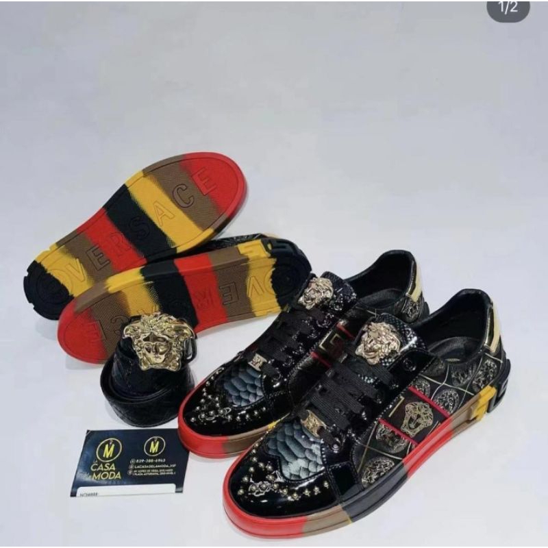 Jual sepatu import cowok versace keren (branded) | Shopee Indonesia