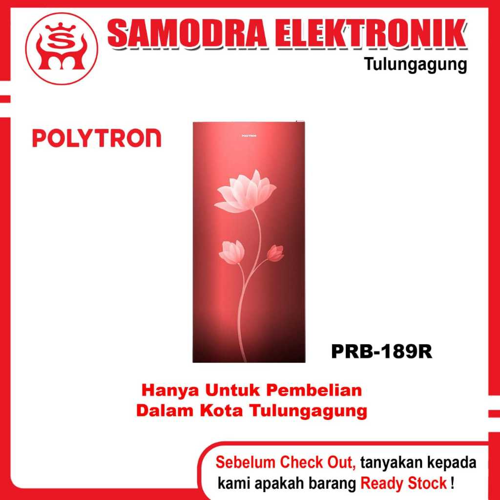 Jual Kulkas POLYTRON PRB-189R | Kulkas 1 Pintu Polytron Metallic 180 ...