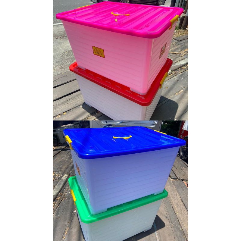 Jual BOX CONTAINER CB 156 LITER PUTIH DX RANDOM | Shopee Indonesia