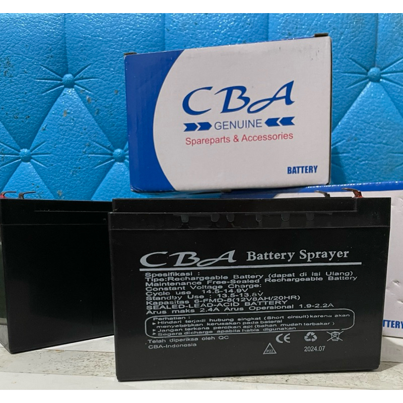 Jual Aki baterai sprayer elektrik cba 100%ORI 12V/ 8AH (garansi) | Shopee Indonesia