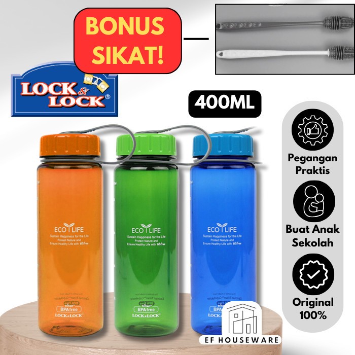 Jual [BONUS HADIAH] Lock n Lock Botol Eco Life Water Bottle 400ml ...