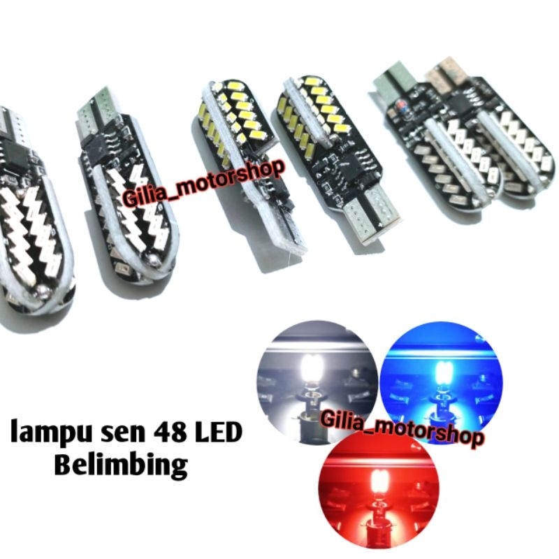 Jual Lampu sen senja T10 belimbing 48 LED arus DC 12 volt Lampu senja ...