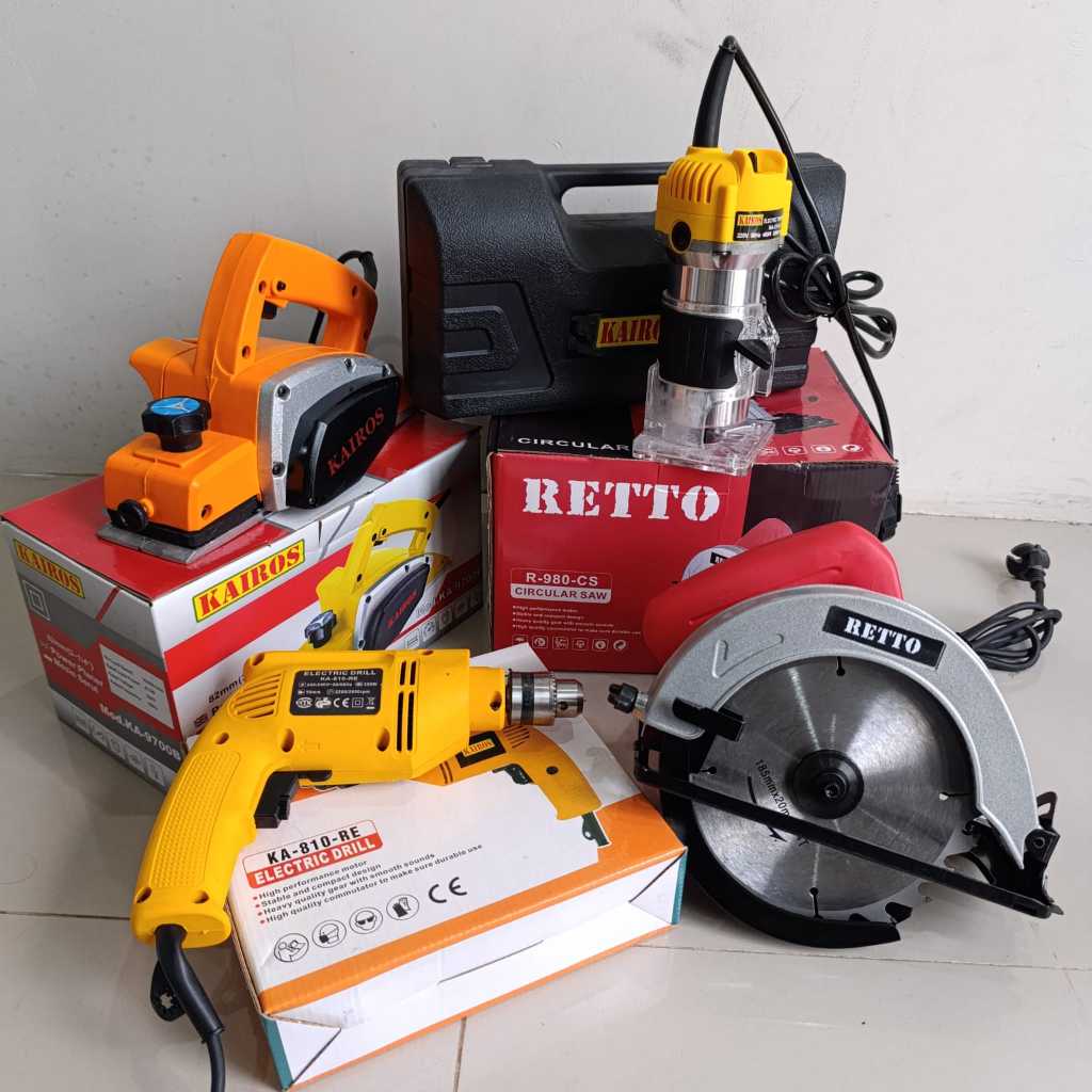 Jual PAKET TUKANG KAYU HEMAT!! Serut Kayu Planer Ketam Sugu Pasah ...