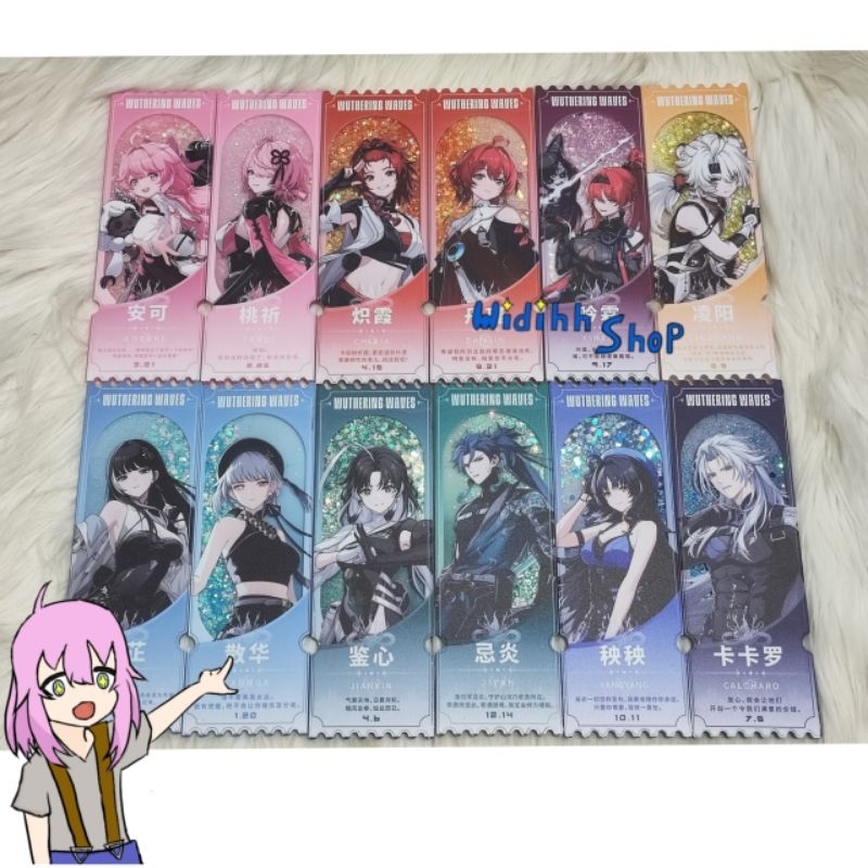 Jual Wuthering Waves / Wuthering Waves Ticket Acrylic Sand Glitter ...