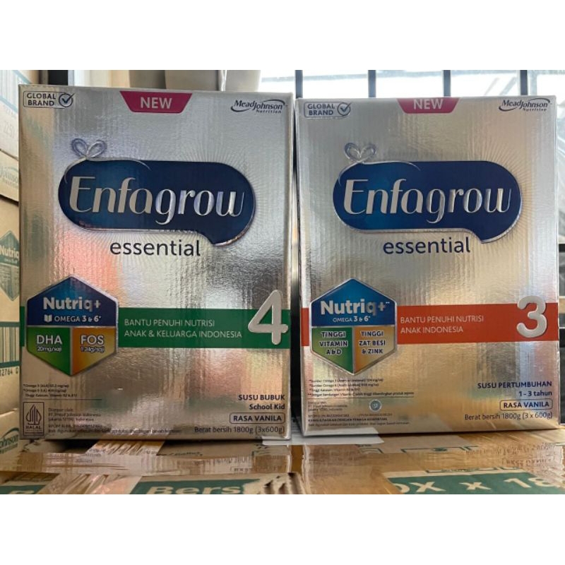 Jual Enfagrow Essential 3/4 VANILA 1800gr exp 2026 | Shopee Indonesia