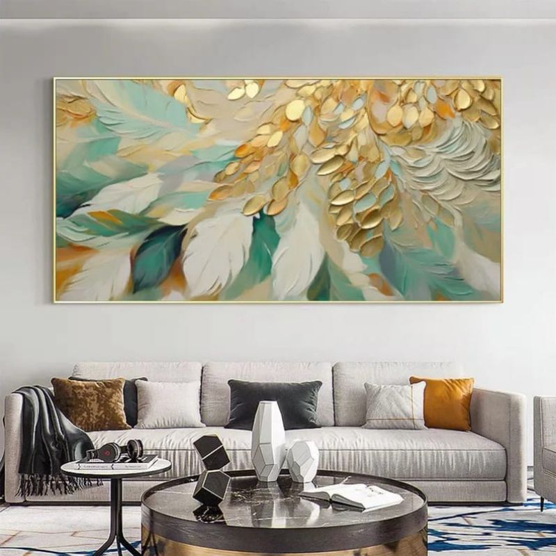 Jual Lukisan dinding canvas aesthetic simple ukuran 150 cm x 80 cm ...