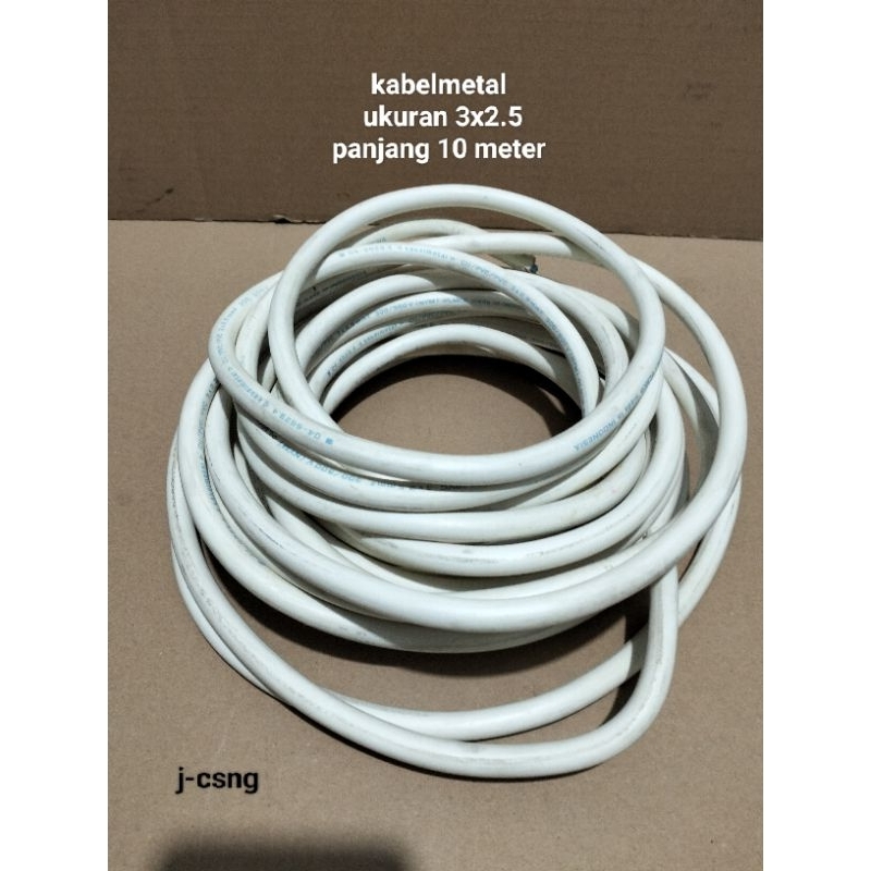 Jual kabel listrik PANJANG 10 METER merk kabelmetal ukuran 3x2.5 asli ...