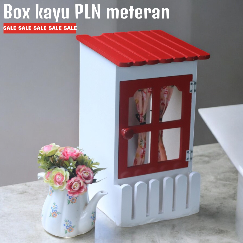 Jual JR Decoratif - Box meteran kayu pln tempat penyimpanan meteran ...