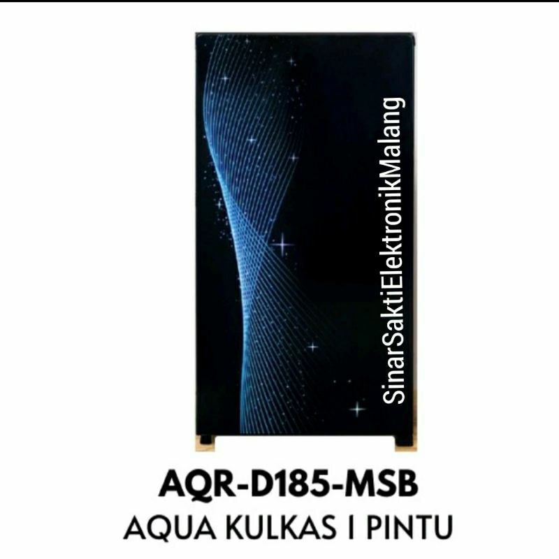 Jual Kulkas Aqua 1 Pintu AQRD 185 MSB Motif Bunga Lemari Es AQR 185 MSB ...