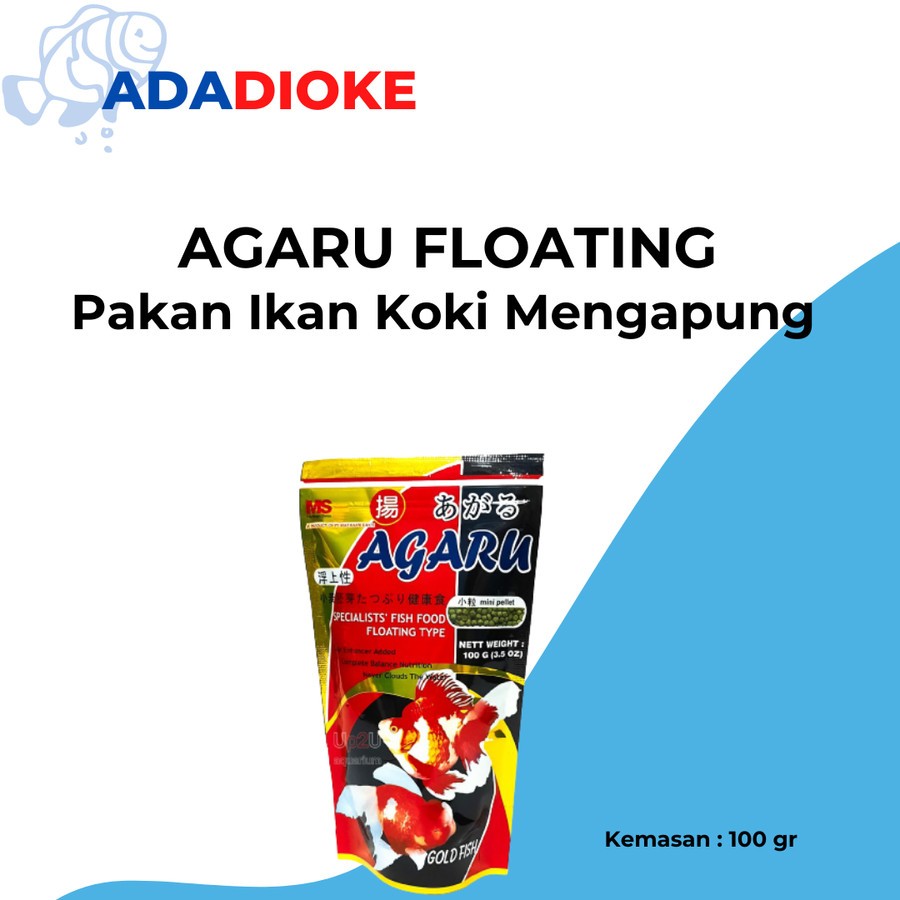 Jual AGARU FLOATING/Mengapung 100gr Pakan/Pelet/Makanan Kecil untuk ...