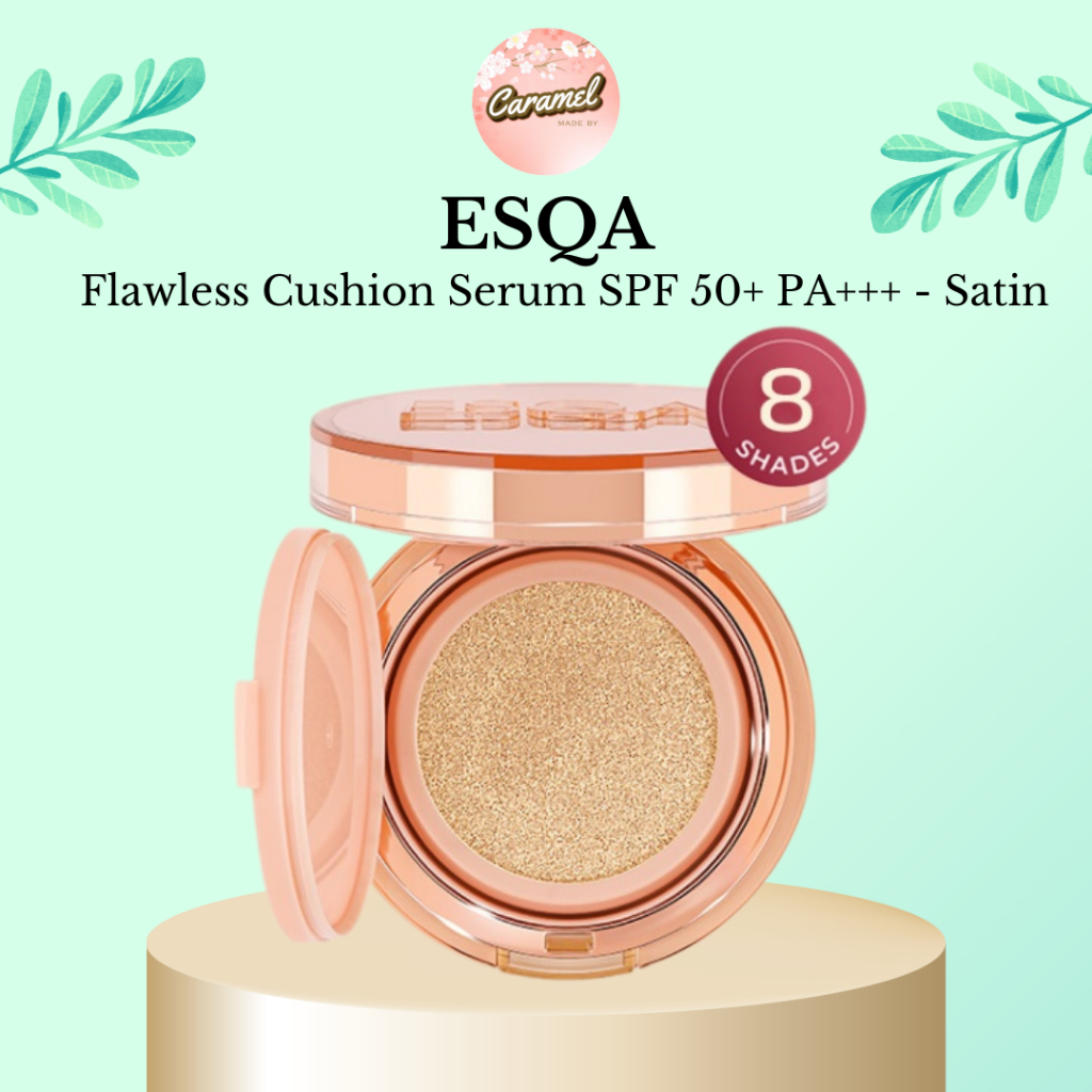 Jual [NEW] ESQA Flawless Cushion Serum SPF 50+ PA+++ (Satin) | Shopee ...