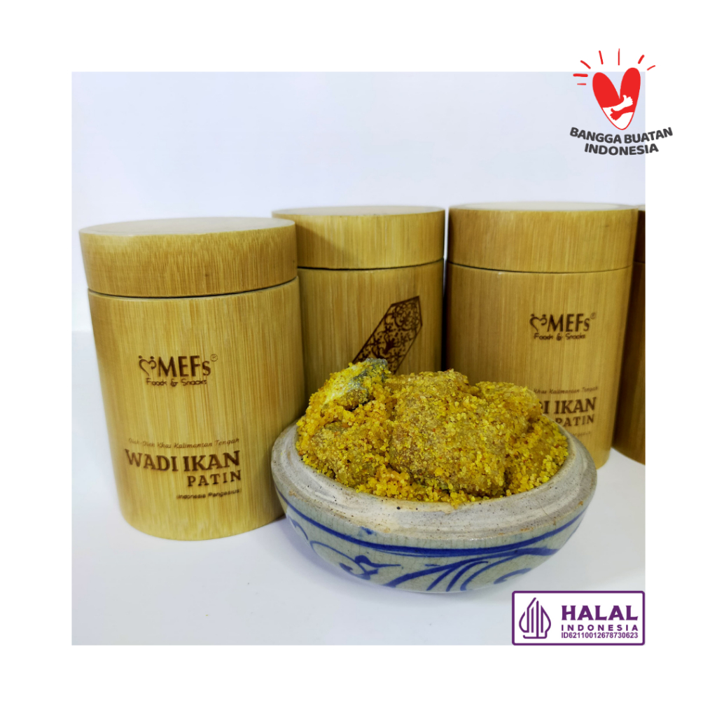 Jual Wadi Ikan Patin Oleh-Oleh Khas Palangka Raya Kemasan Bambu 150 ...