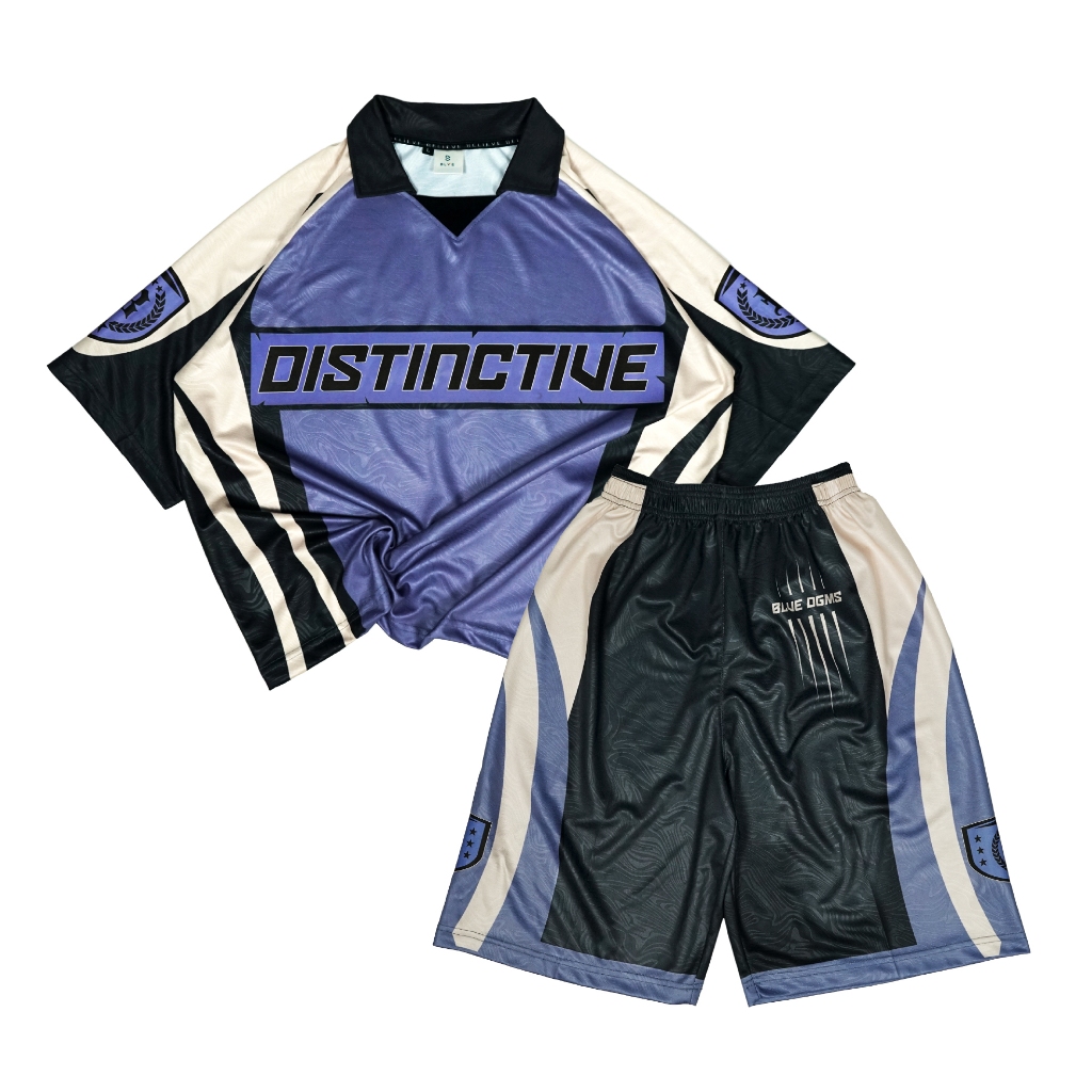 Jual BELIEVEDIAGEMSAE - Jersey Boxy Emboss One Set Distinctive Purple ...