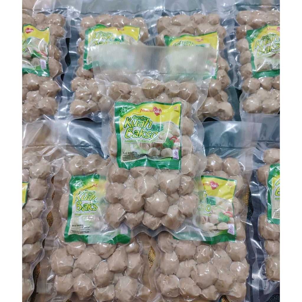 Jual Bakso daging sapi mini home made isi 45pcs + bumbu kuah bakso ...