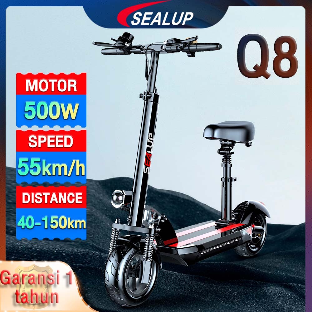 Jual Skuter listrik SEALUP Q8 Electric Scooters 48V 500W 400W 11inch ...