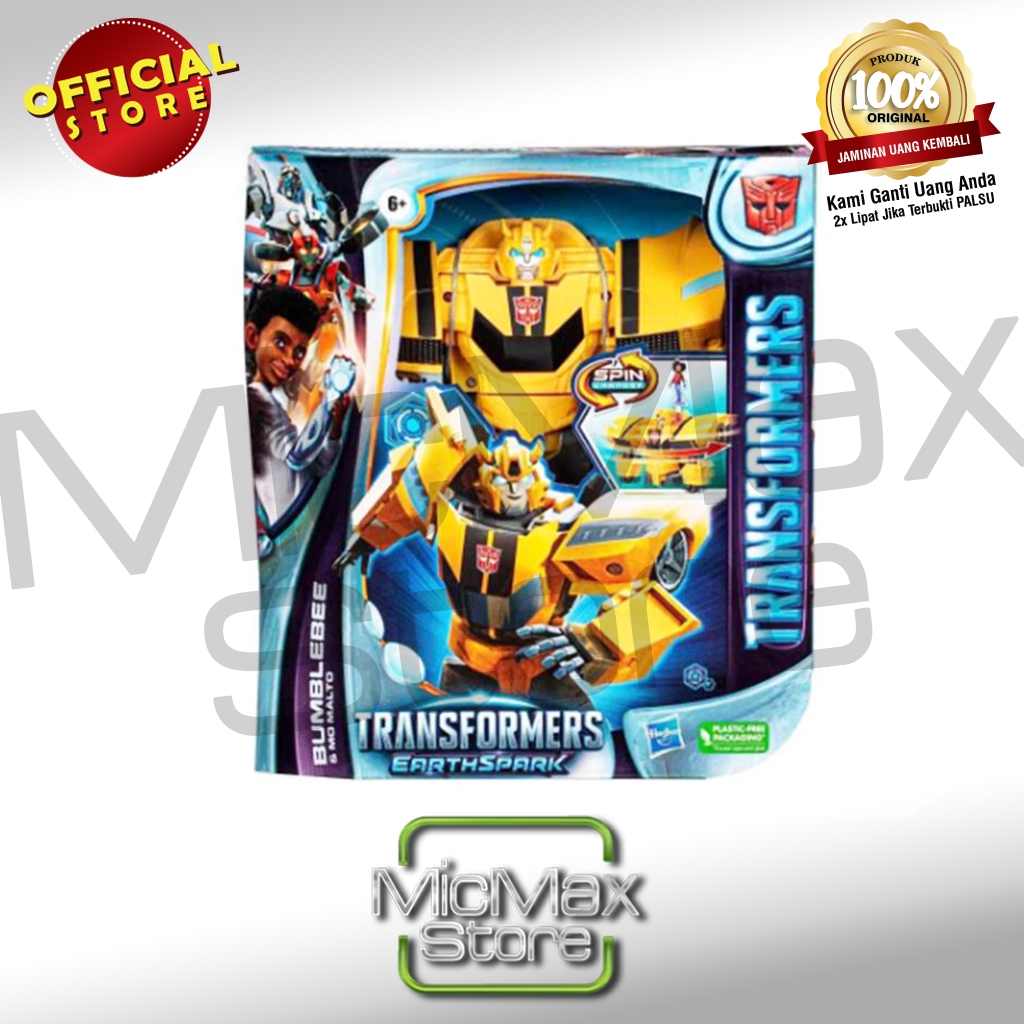 Jual Transformers EarthSpark Spin Changer Bumblebee and Mo Malto TFOF7662 | Shopee Indonesia
