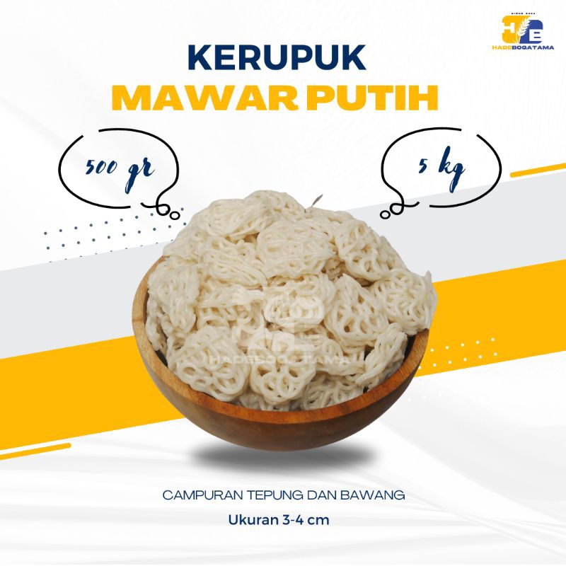 Jual Kerupuk Mawar Putih 5 kg (Ball) / Kerupuk Rafael | Shopee Indonesia