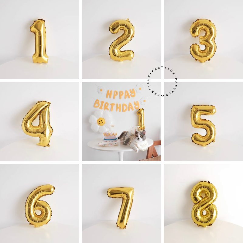 Jual BALON ANGKA GOLD 40CM / BALON FOIL ANGKA 40CM | Shopee Indonesia