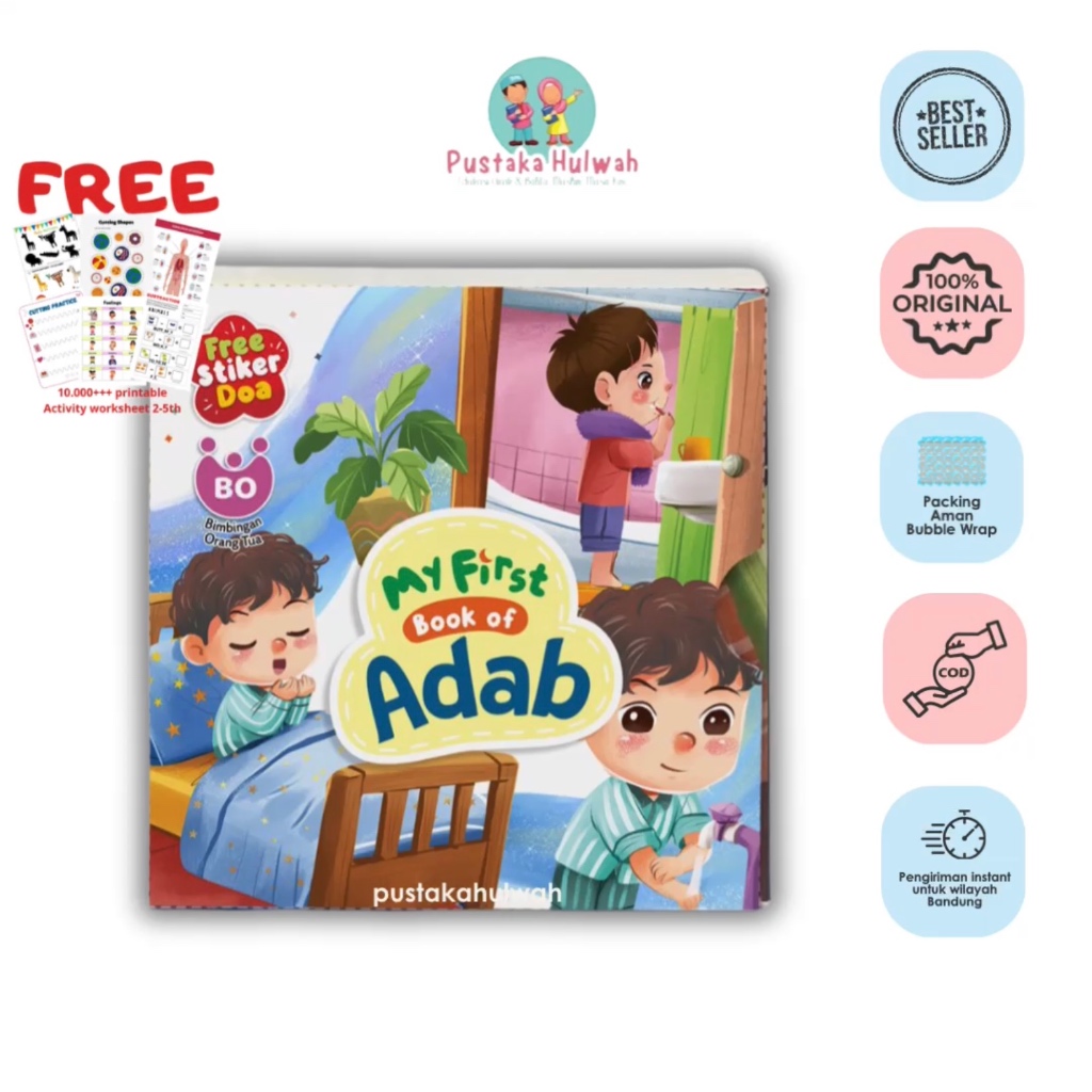 Jual My First Book Of Adab (Buku Pengenalan Adab) Usia 1+ - Isi 4 Buku ...