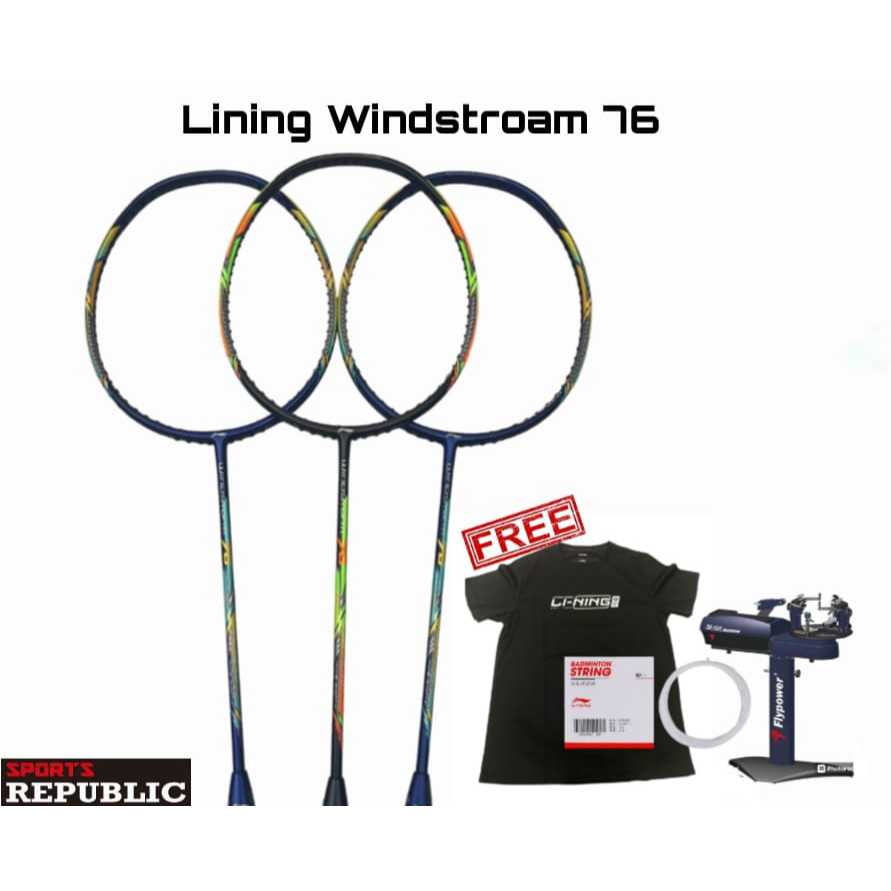 Jual 100% ORIGINAL!!! Raket LiNing Windstorm 76 Original +tas1R ...