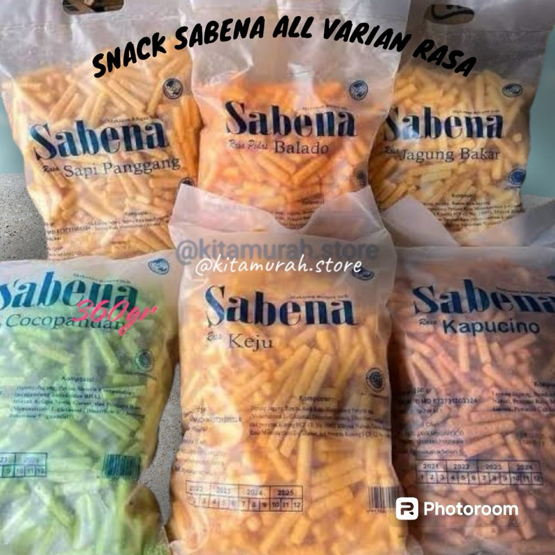 Jual SNACK SABENA ALL VARIAN PAKET 3 PACK 340gram | Shopee Indonesia