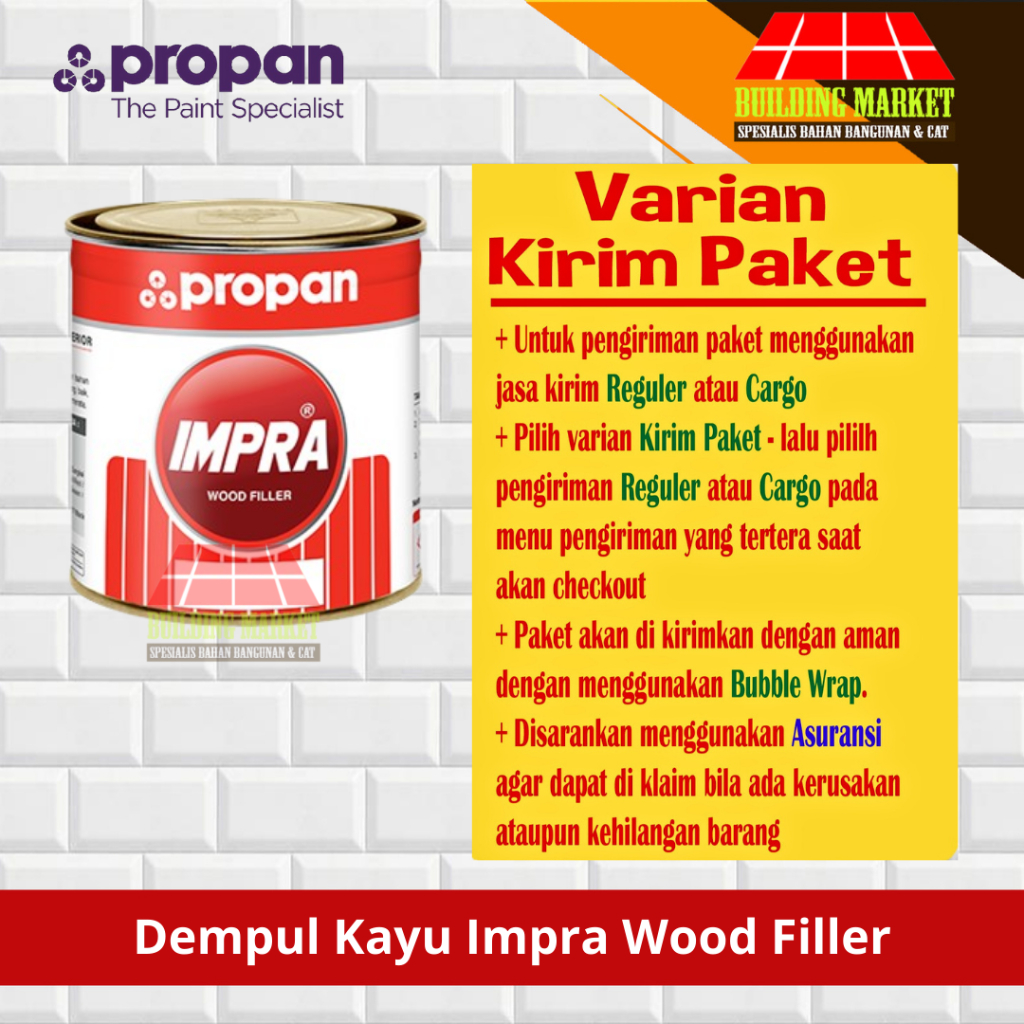 Jual Propan Wood Putty Dempul Kayu Propan Impra 1 KG Paket | Shopee ...
