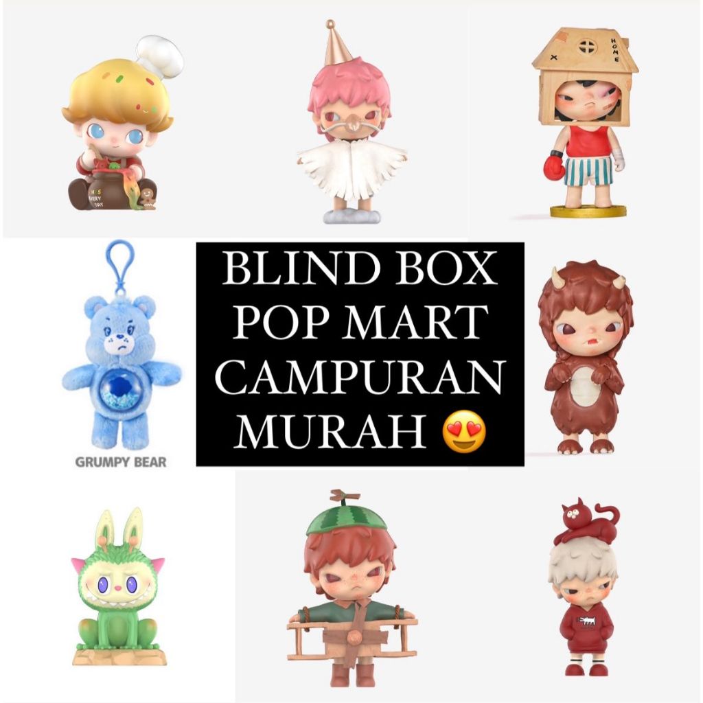 Jual SELECTED POP MART CAMPURAN BLIND BOX HIRONO DIMOO SKULL PANDA ...