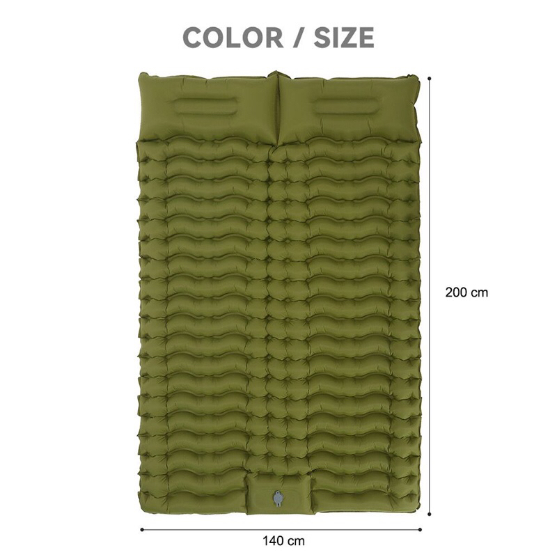 Jual Huanq Kasur Matras Angin Double Moistureproof Foldable HQ 200 ...