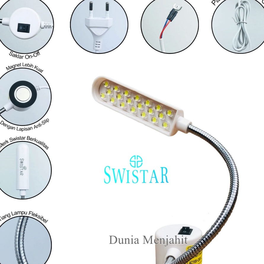 Jual PRODUK TREND Lampu LED 2 Titik Mesin Jahit Magnet | Shopee Indonesia