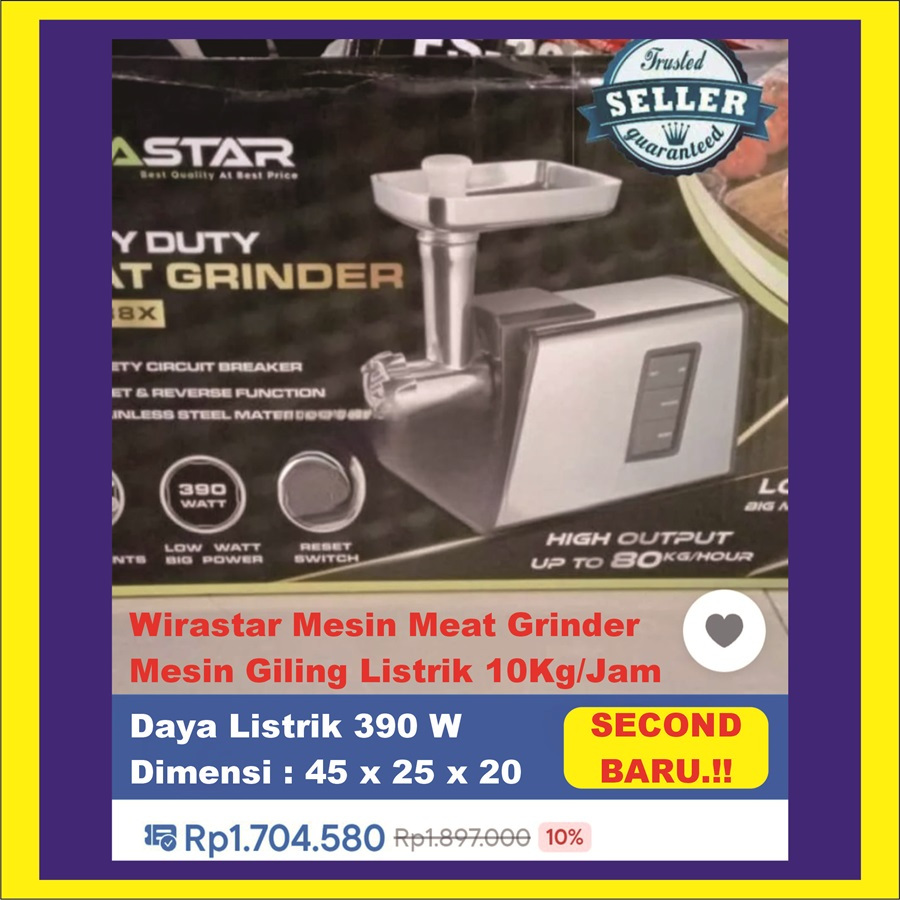 Jual Mesin Giling Daging Bakso Bumbu Basah Listrik Meat Grinder ...