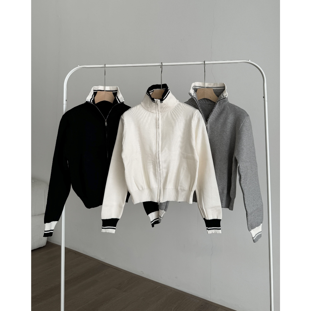 Jual PAYUBGT - Jaket Turtle Neck Wendy Jacket - Outer Knit Wanita ...