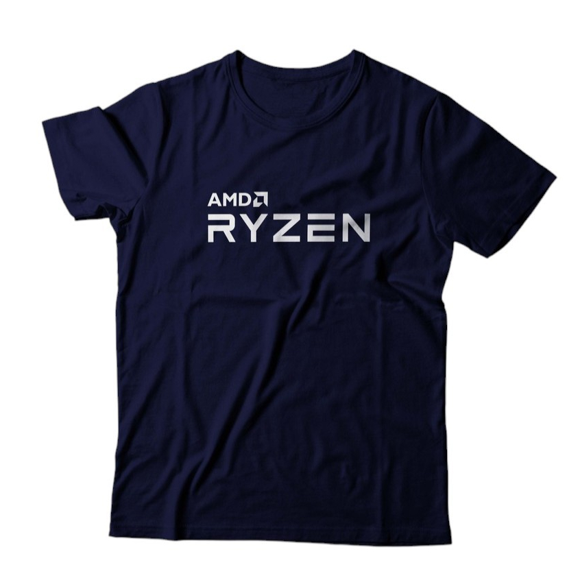 Jual Kaos Distro AMD RYZEN LOGO T-SHIRT PC ENTHUSIAST GAMING Pria ...