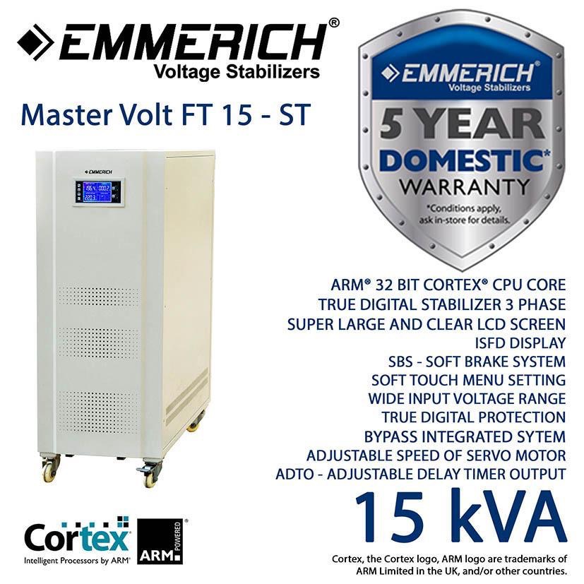 Jual Stabilizer Emmerich Master Volt FT 15 kVA - ST 3 Phase | Shopee ...