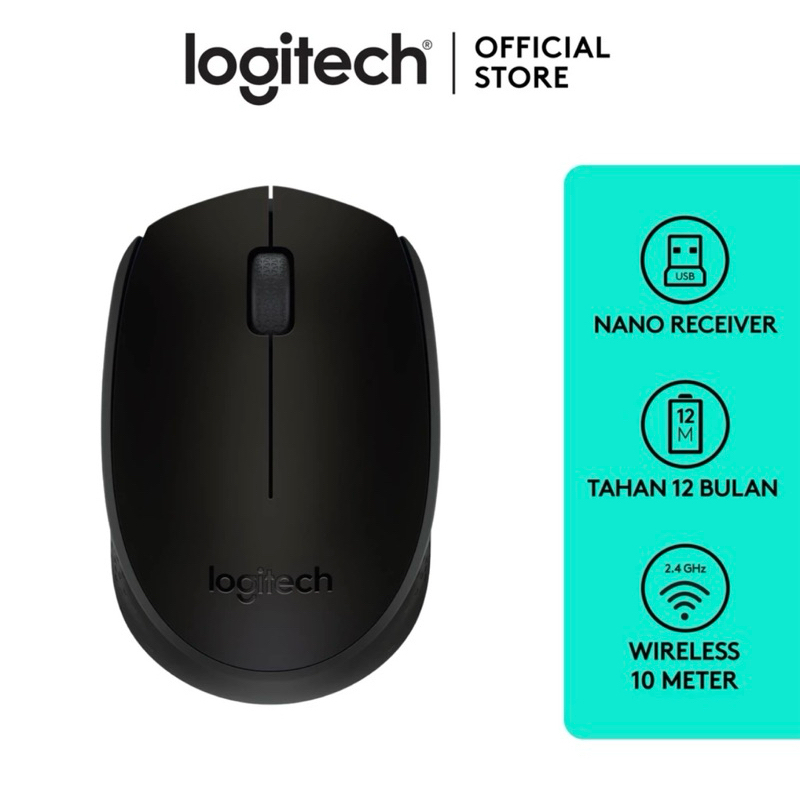 Jual Logitech B170 Mouse Wireless untuk Windows, Mac, Linux dan ...