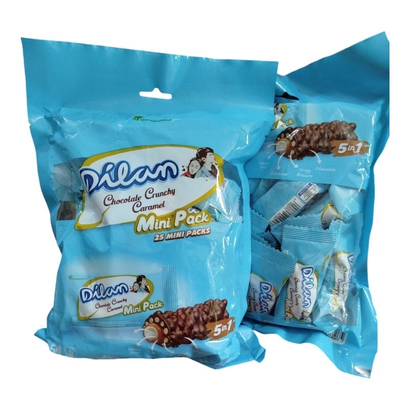 Jual dilan mini pack chocolate crunchy caramel isi 25pcs | Shopee Indonesia